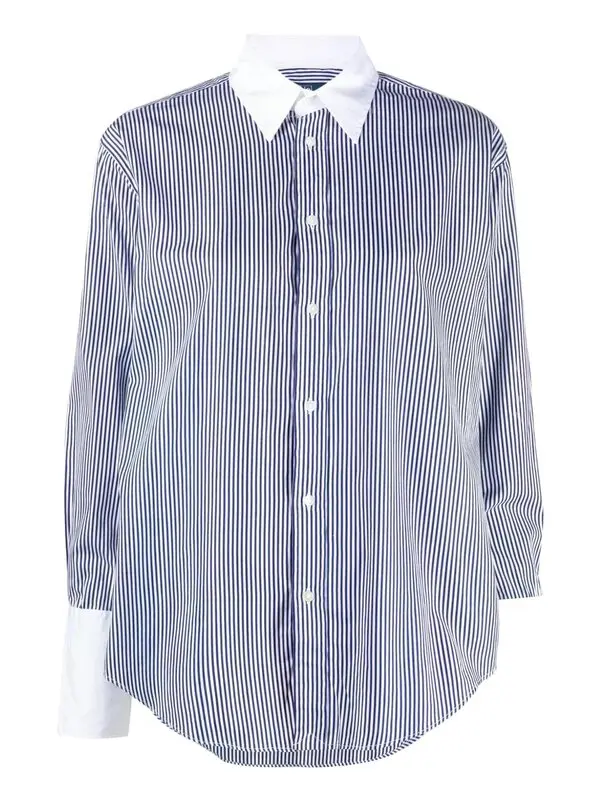 Polo Ralph Lauren Striped Cotton Shirt - Blue