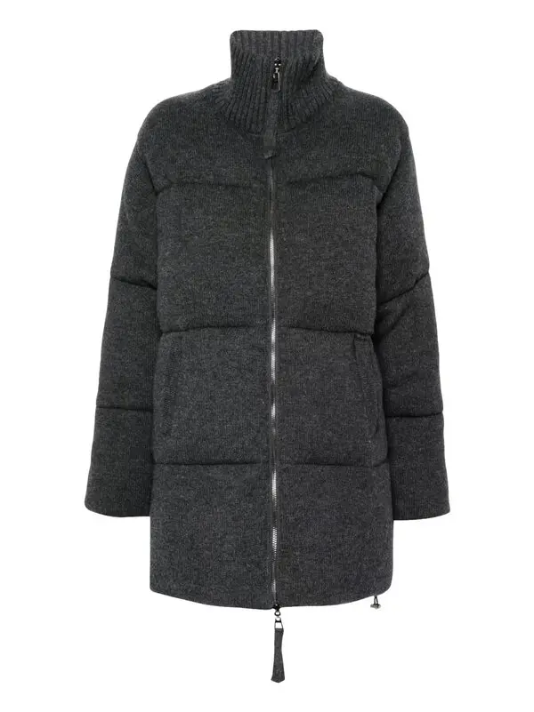 P.a.r.o.s.h Wool Puffer Coat - Grey