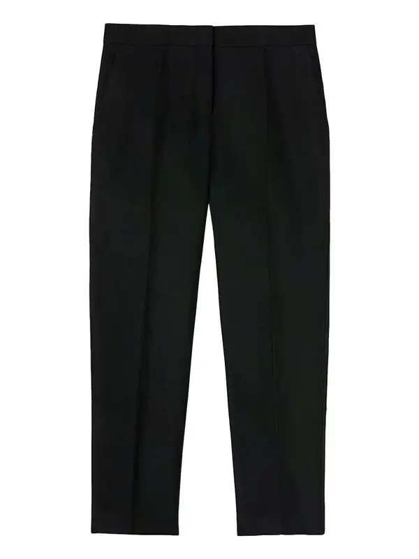 JIL SANDER Cropped Tailored Trousers - Black