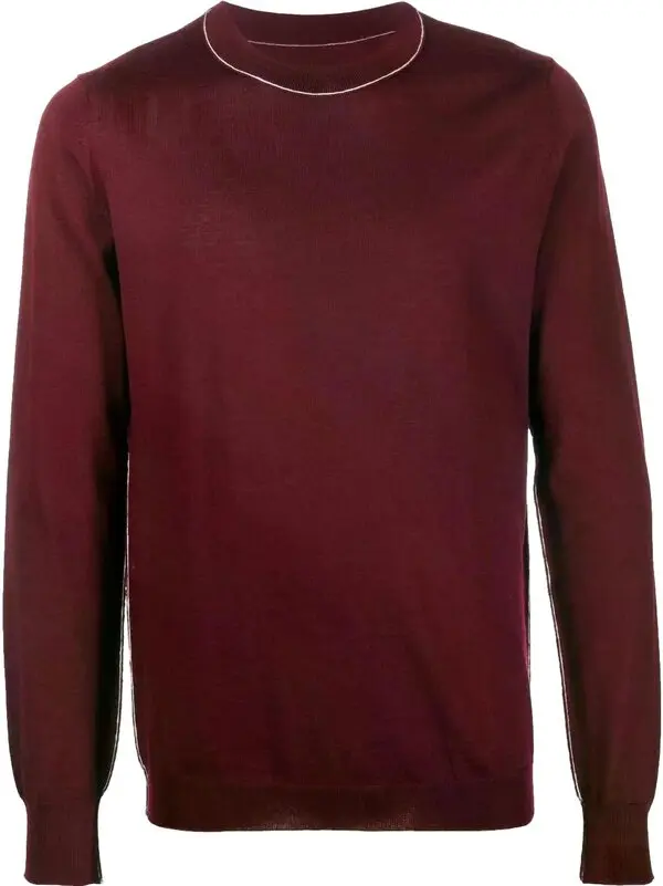 MAISON MARGIELA Work-in-progress Wool Sweater - Red