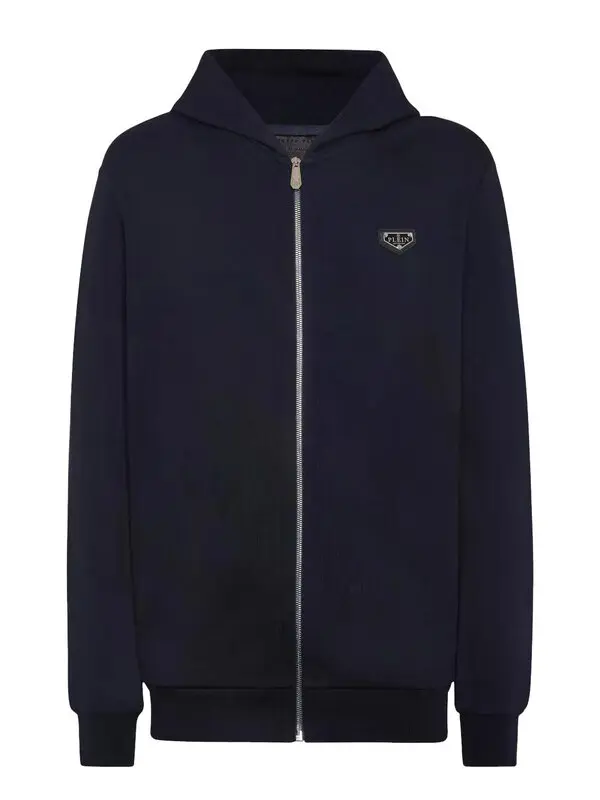 Philipp Plein Iconic Plein Zip-up Hoodie - Blue