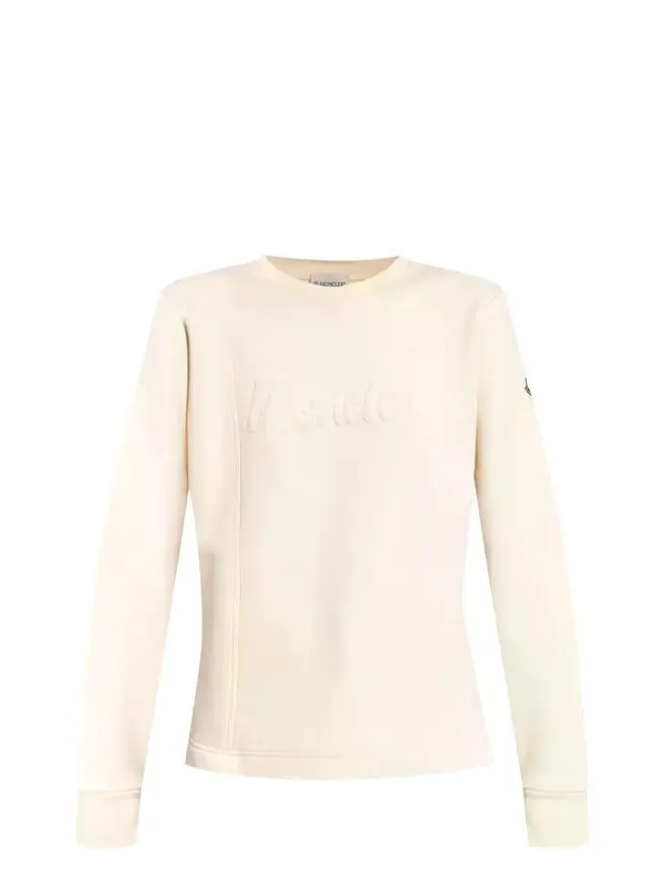 Moncler Logo-patch Sweatshirt - Neutrals