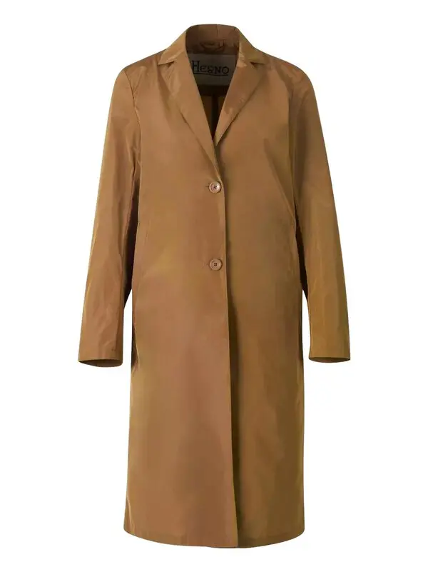Herno Buttoned Gabardine Jacket - Brown