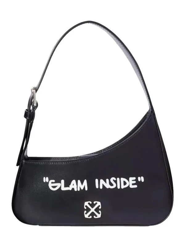 Off-White Jitney Quote Shoulder Bag - Black