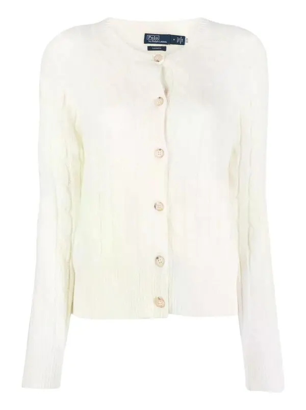 Polo Ralph Lauren Cable-knit Cashmere Cardigan - Neutrals