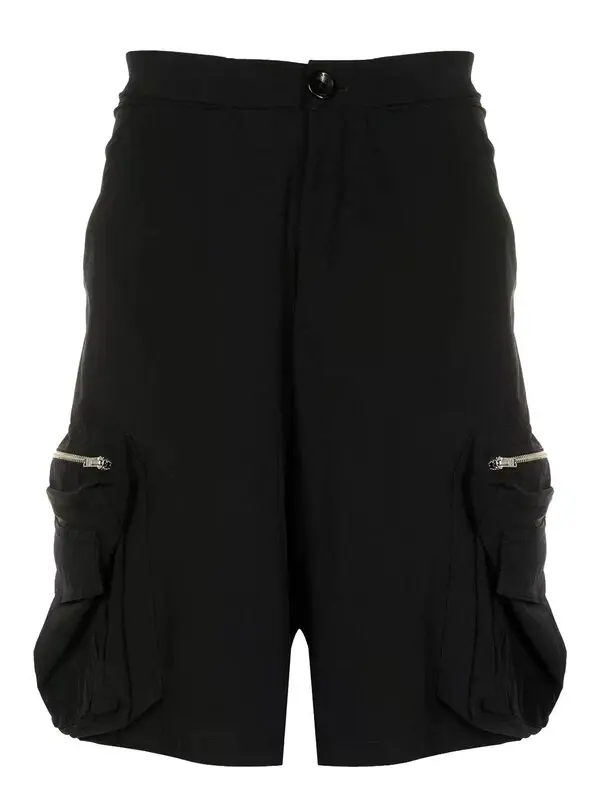 AMIR SLAMA Zip-pocket Cargo Shorts - Black