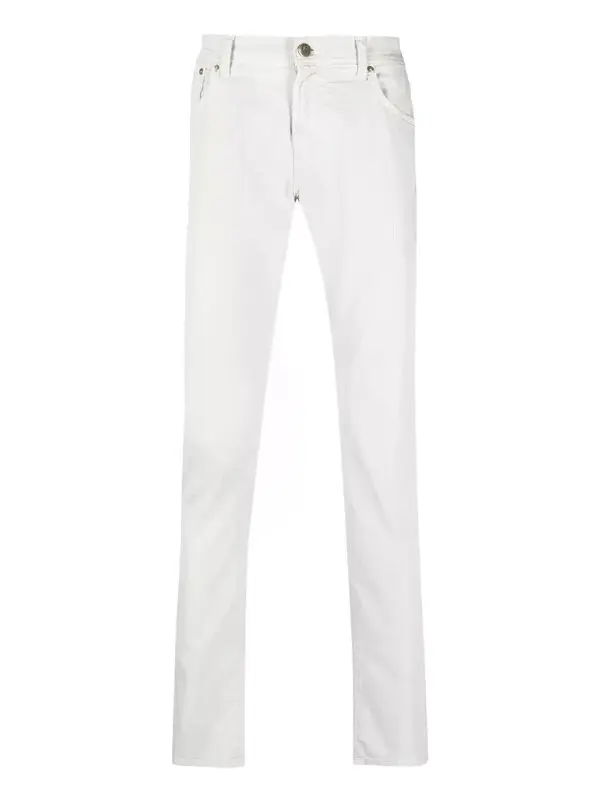 Corneliani Low-rise Skinny Trousers - Grey