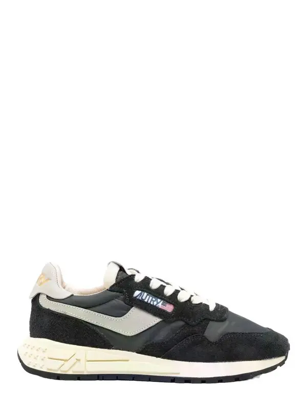 AUTRY Reelwind Panelled Suede Sneakers - Black
