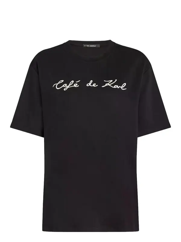 Karl Lagerfeld X Jorge Parra Oversize T-shirt - Black