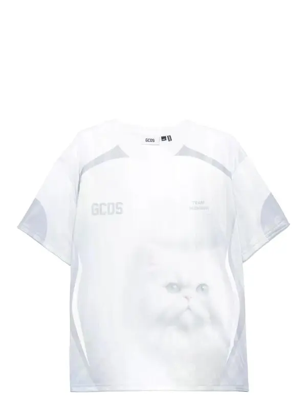 Gcds Cat Football T-shirt - Grey