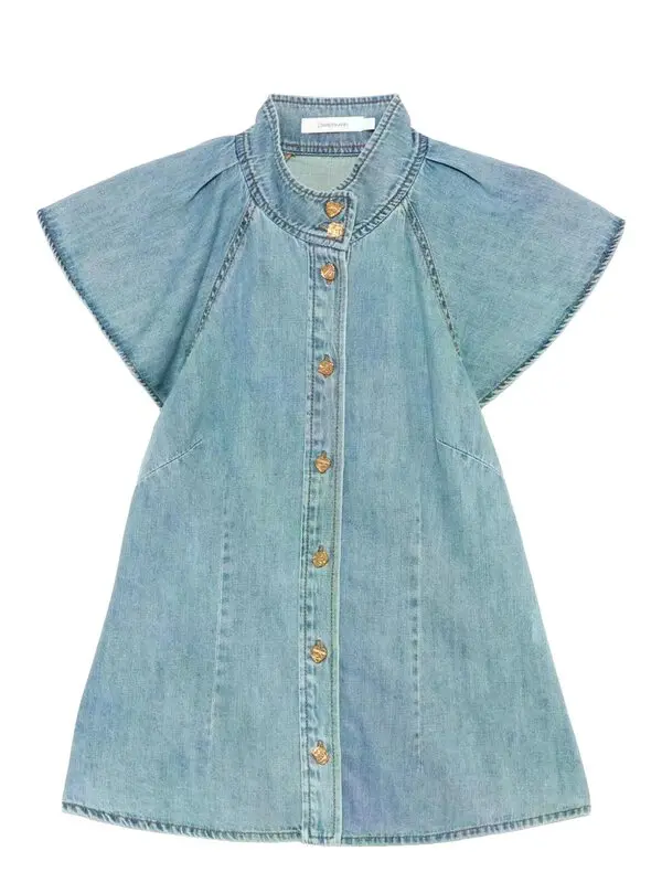 Zimmermann Crush Shirt - Blue