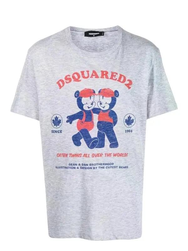 Dsquared2 Logo-print Short-sleeve T-shirt - Grey