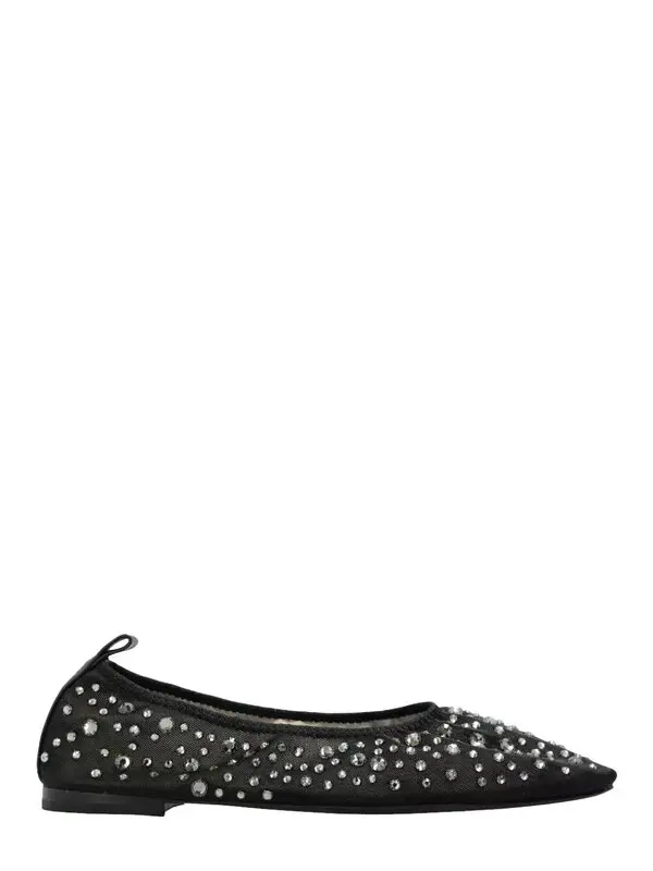 Tory Burch Crystal-embellished Ballerina Shoes - Black