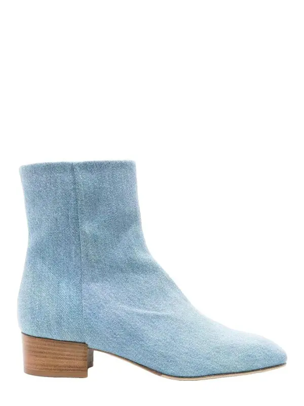 SCAROSSO Ambra 35mm Denim Ankle Boots - Blue