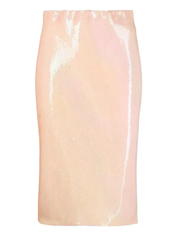 N°21 Sequin-design Midi Skirt - Neutrals