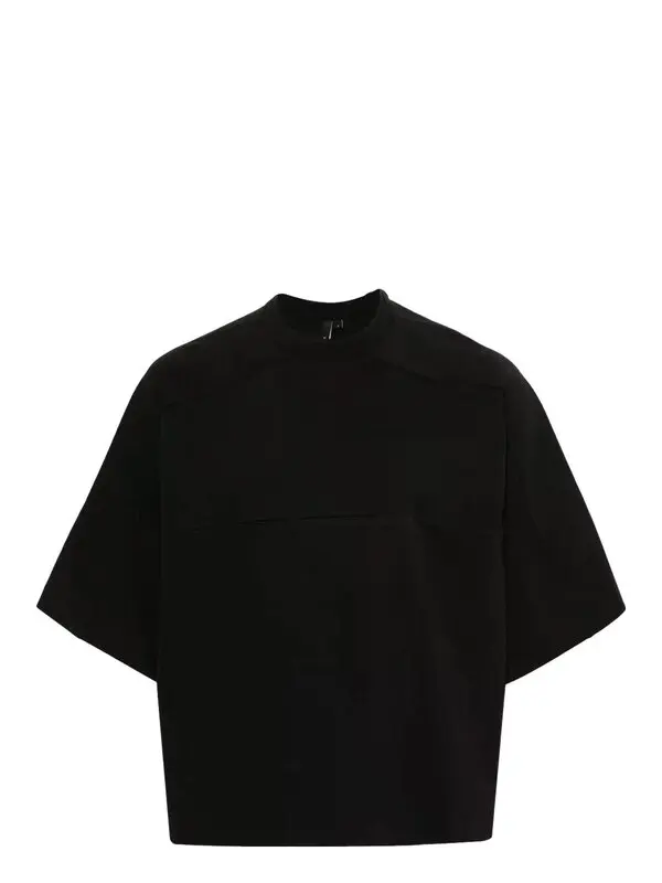 ENTIRE STUDIOS Paneled Organic-cotton T-shirt - Black