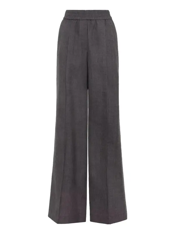 Brunello Cucinelli Wide-leg Trousers - Grey