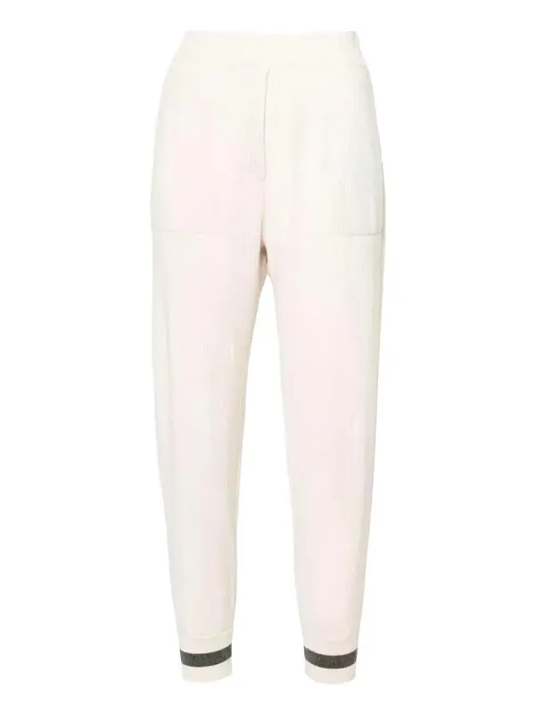 Brunello Cucinelli Tapered Knitted Trousers - Neutrals