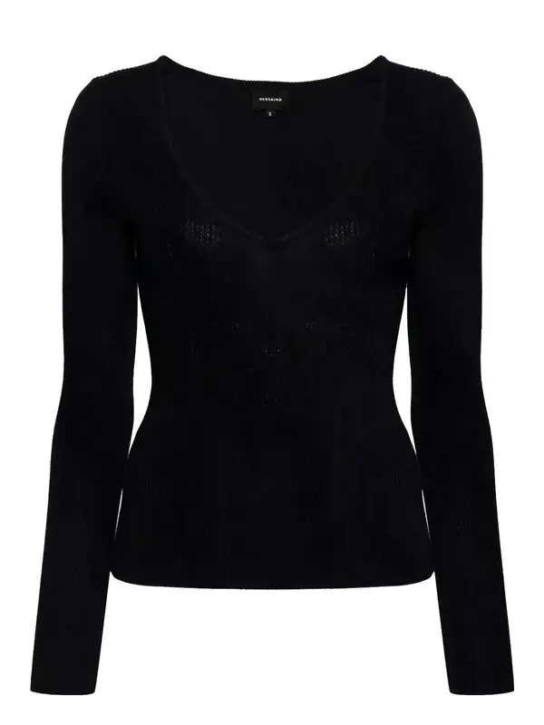 HERSKIND Nova Knitted Blouse - Blue