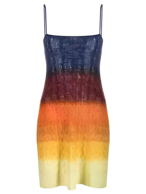 Etro Ombré Knitted Dress - Blue