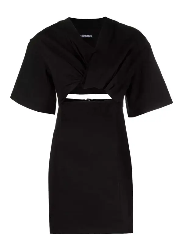 Jacquemus La Robe T-shirt Bahia Minidress - Black