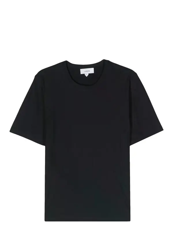 LARDINI Crew-neck Cotton T-shirt - Blue