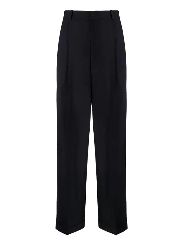 Polo Ralph Lauren Stretch-wool Straight-leg Trousers - Blue
