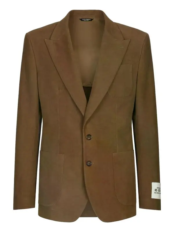 Dolce & Gabbana Single-breasted Suit Jacket - Neutrals