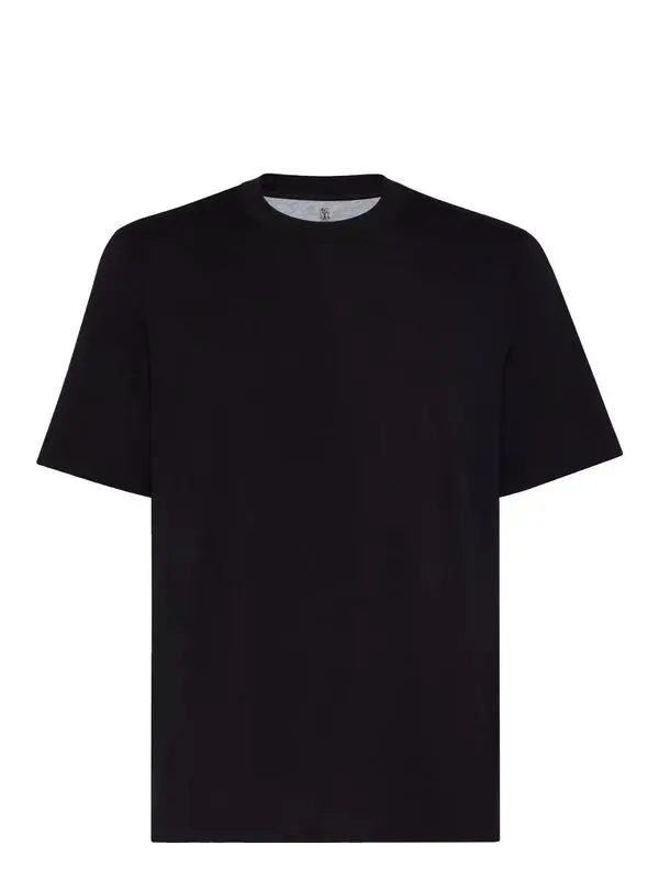 Brunello Cucinelli Crew-neck Cotton Jersey T-shirt - Black