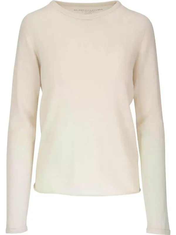 Majestic Filatures Ribbed Cashmere Jumper - Neutrals