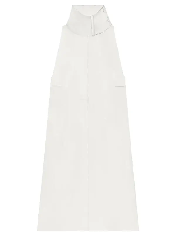 COURREGES Attached-scarf Mini Dress - Neutrals