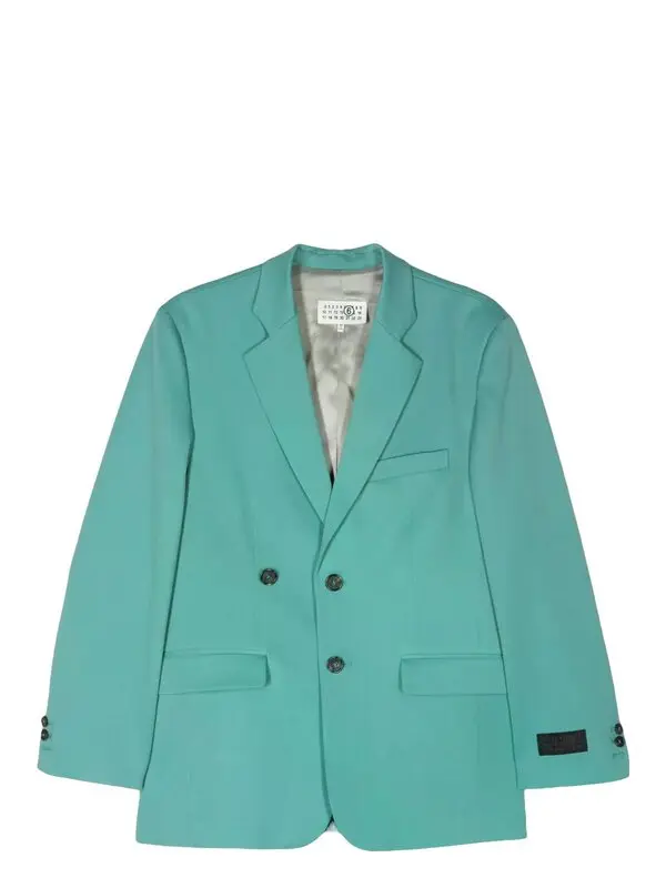 MAISON MARGIELA Double-breasted Tailored Blazer - Blue