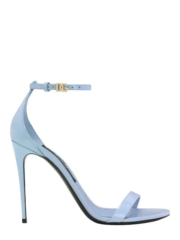 Dolce & Gabbana Keira Leather Sandals - Blue