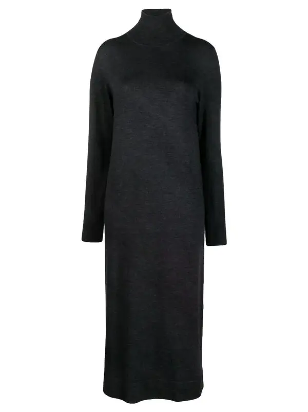 P.a.r.o.s.h Roll-neck Long-sleeved Dress - Grey
