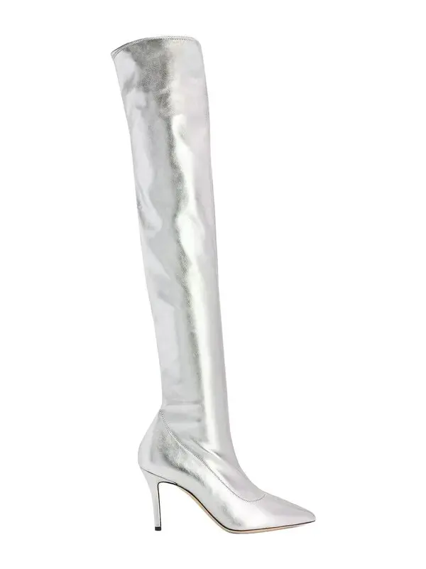 GIUSEPPE ZANOTTI 90mm Felicity Thigh-high Boots - Silver