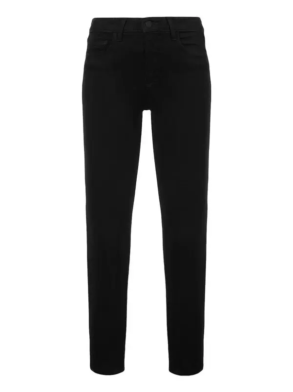L'Agence High-rise Ankle Grazer Jeans - Black