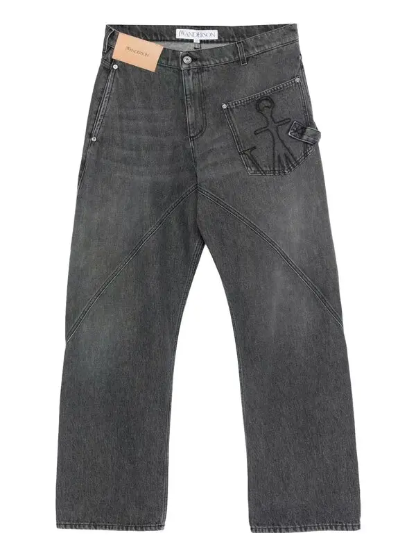 JW Anderson Twisted Workwear Jeans - Grey