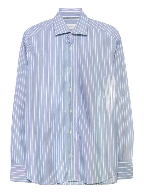 TINTORIA MATTEI 954 Striped Shirt - Blue