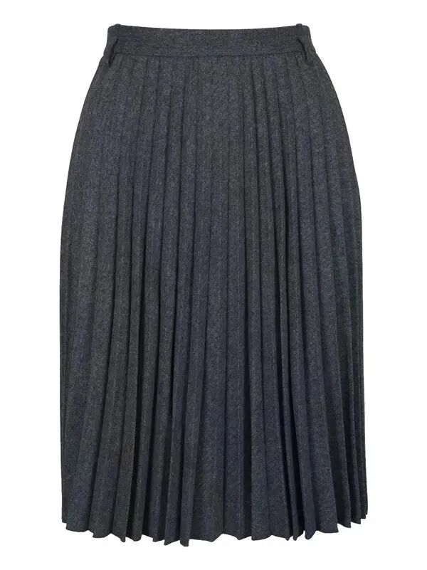 Vince Pleated Midi Skirt - Grey