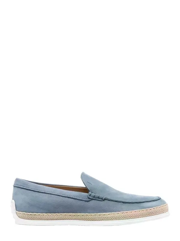 TOD'S Almond-toe Suede Loafers - Blue