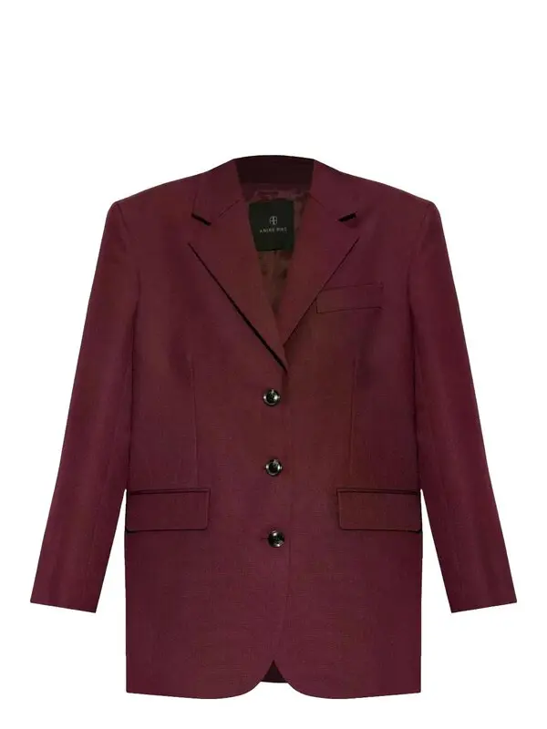 ANINE BING Shoulder Pad Blazer - Red