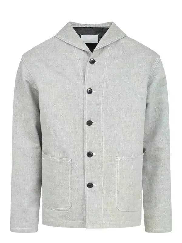 MAISON MARGIELA Button-down Cotton Jacket - Neutrals