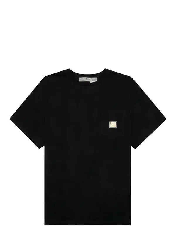 ADVISORY BOARD CRYSTALS Short-sleeve Chest-pocket T-shirt - Black