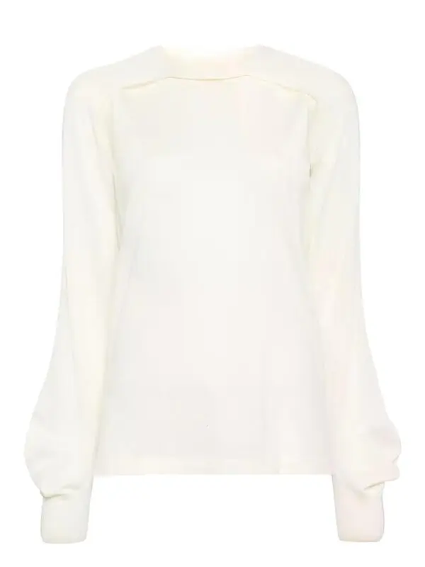 Helmut Lang Cut-out Layered Jumper - Neutrals