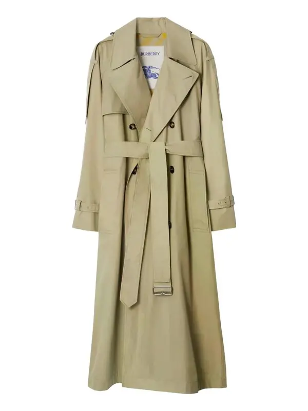 Burberry Castleford Cotton Trench Coat - Neutrals