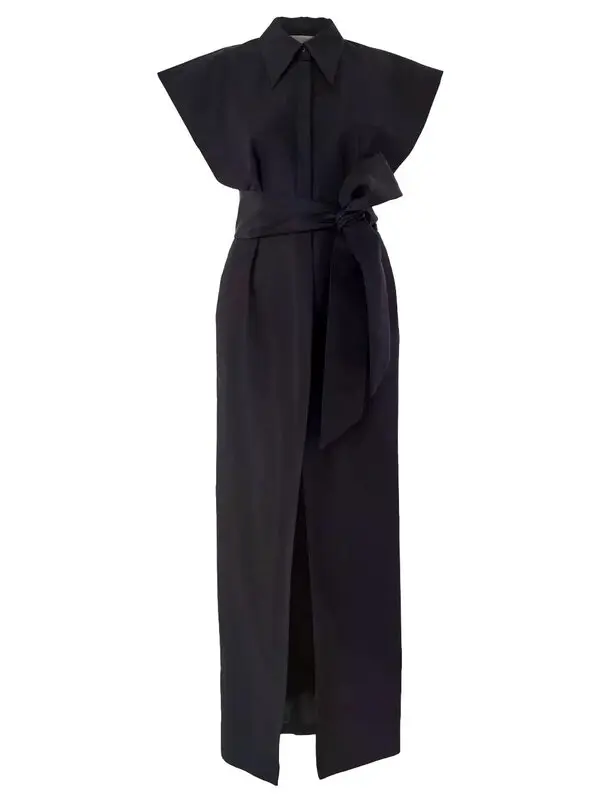 Carolina Herrera Cap-sleeve Gown - Black