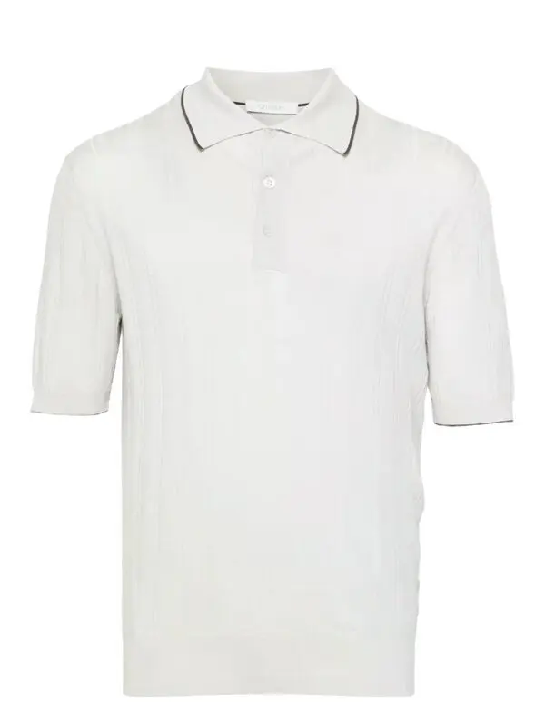 CRUCIANI Cotton Polo Shirt - Grey