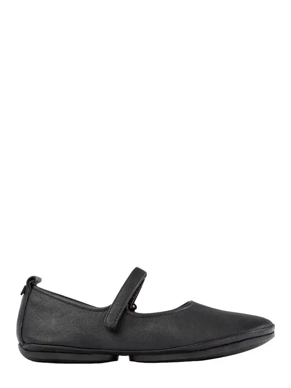 Camper Right Nina Leather Ballet Flats - Black