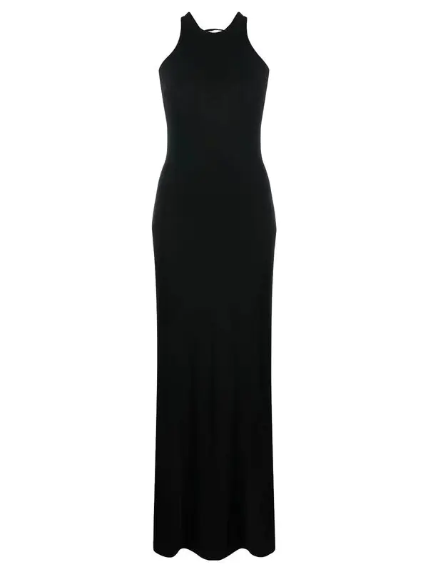 Elisabetta Franchi Embellished Open-back Gown - Black