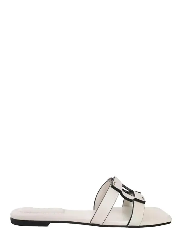 Simkhai Leather Slides - Neutrals